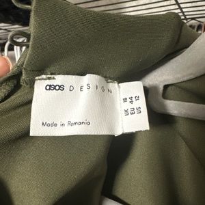 ASOS | Dresses | Asos Army Green Corset Dress | Poshmark